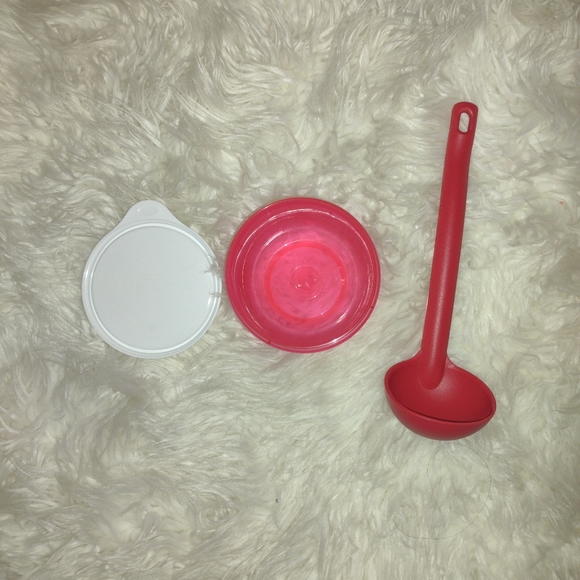 Tupperware | Kitchen | Tupperware Cherry Mini Container Mexican Spoon ...